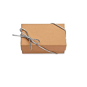 WGH Metallic Stretch Loops with Pre-Tied Bows, Elastic Cord Ribbon, Gift Box Bows, Elastic Ribbon String for Gifts, Box, Craft, Bags - Pack 50 Units (10", Gold)