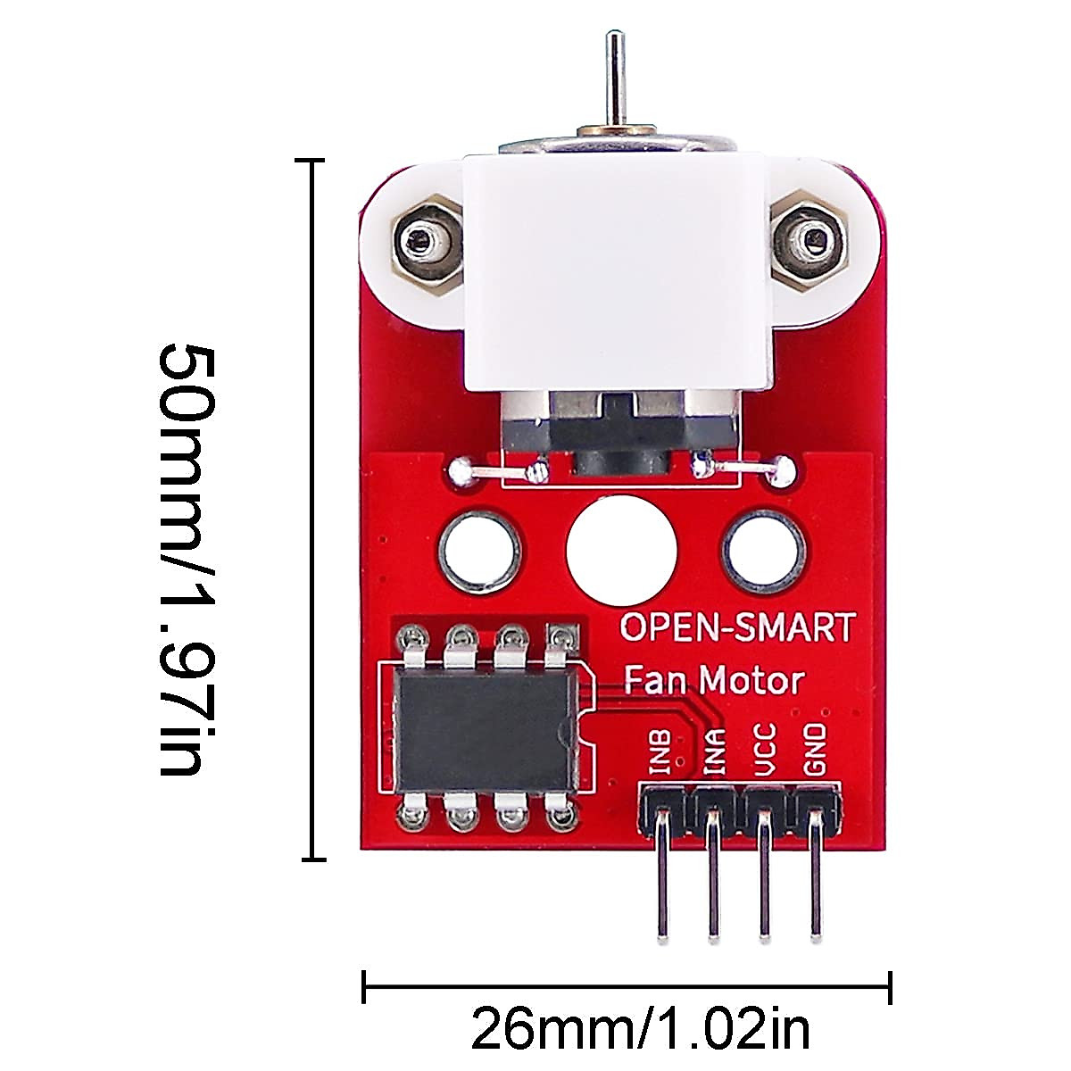 DKARDU L9110 Fan Drive Module Fan Module Robot Design and Development Control MCU Development Board with Male and Female Dupont Cables,for Arduino Smat Car