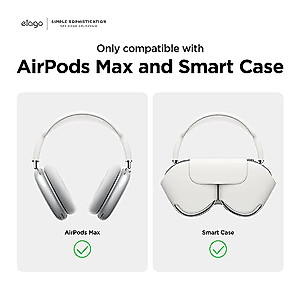 elago Clear Case Compatible with AirPods Max Case Cover - Transparent Shockproof, Anti-Scratch, Anti-dust [Crystal Clear]