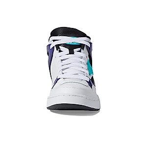Reebok Unisex BB4590 High Top Basketball Shoe, White/Black/Classic Teal, 12 US Men