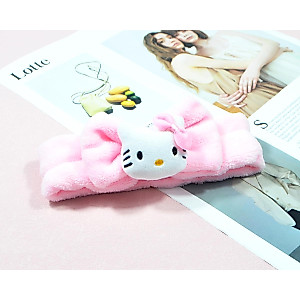 GGJQQDM Kawaii Headband for Spa, Makeup, Face Washing & Pajama Parties - Suitable for Girls and Women (F)