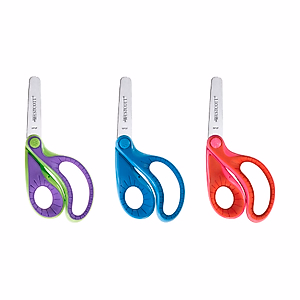 Westcott Kids 5" Ergo Jr. Blunt Scissors, Assorted Colors (16670)