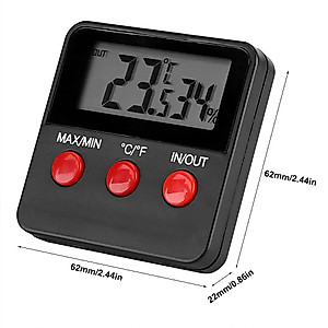 Egg Incubator Thermometer, Digital LCD Thermometer Hygrometer Temp Humidity Monitor Meter for Egg Incubator Pet