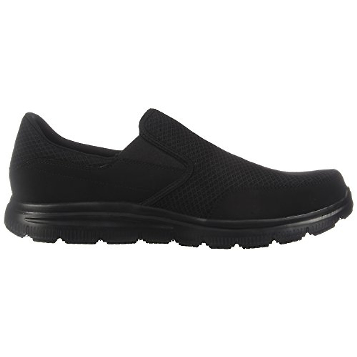 Skechers Men's Black Flex Advantage Slip Resistant Mcallen Slip On - 14 D(M) US