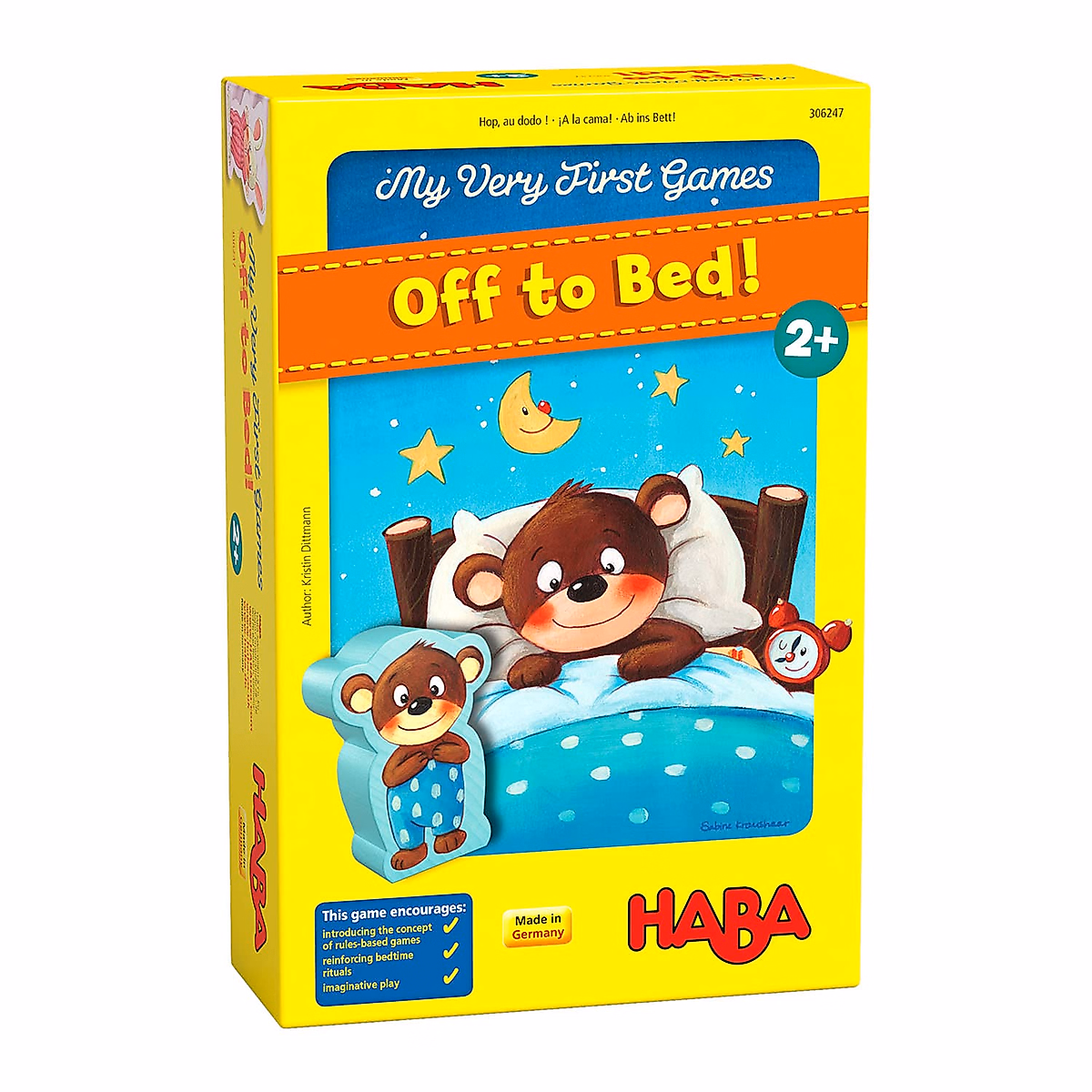 HABA My Very First Games - Off to Bed! The Game That Makes Toddler Bedtime Routines Fun - Ages 2+