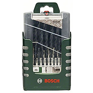 Bosch DIY 2609255135 Metal Drill Grip Bits High-Speed Steel-R 1-13 mm 25 Piece
