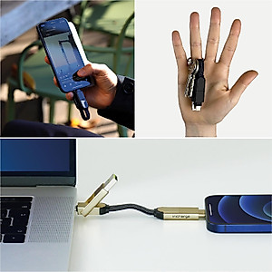 Rolling Square, inCharge X, Multi Charging Cable, Portable Keychain 6-in-1 with 100W Ultra-Fast Charging Power, Sapphire Blue, Multi Charger