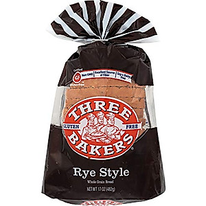 Three Bakers Rye Style Sliced Bread, Gluten Free, 19 oz