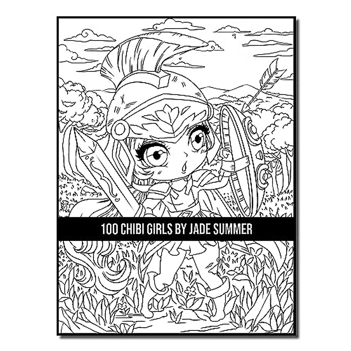 100 Chibi Girls: An Adult Coloring Book Collection with Cute Girls, Fantasy, Horror, Christmas, and More!