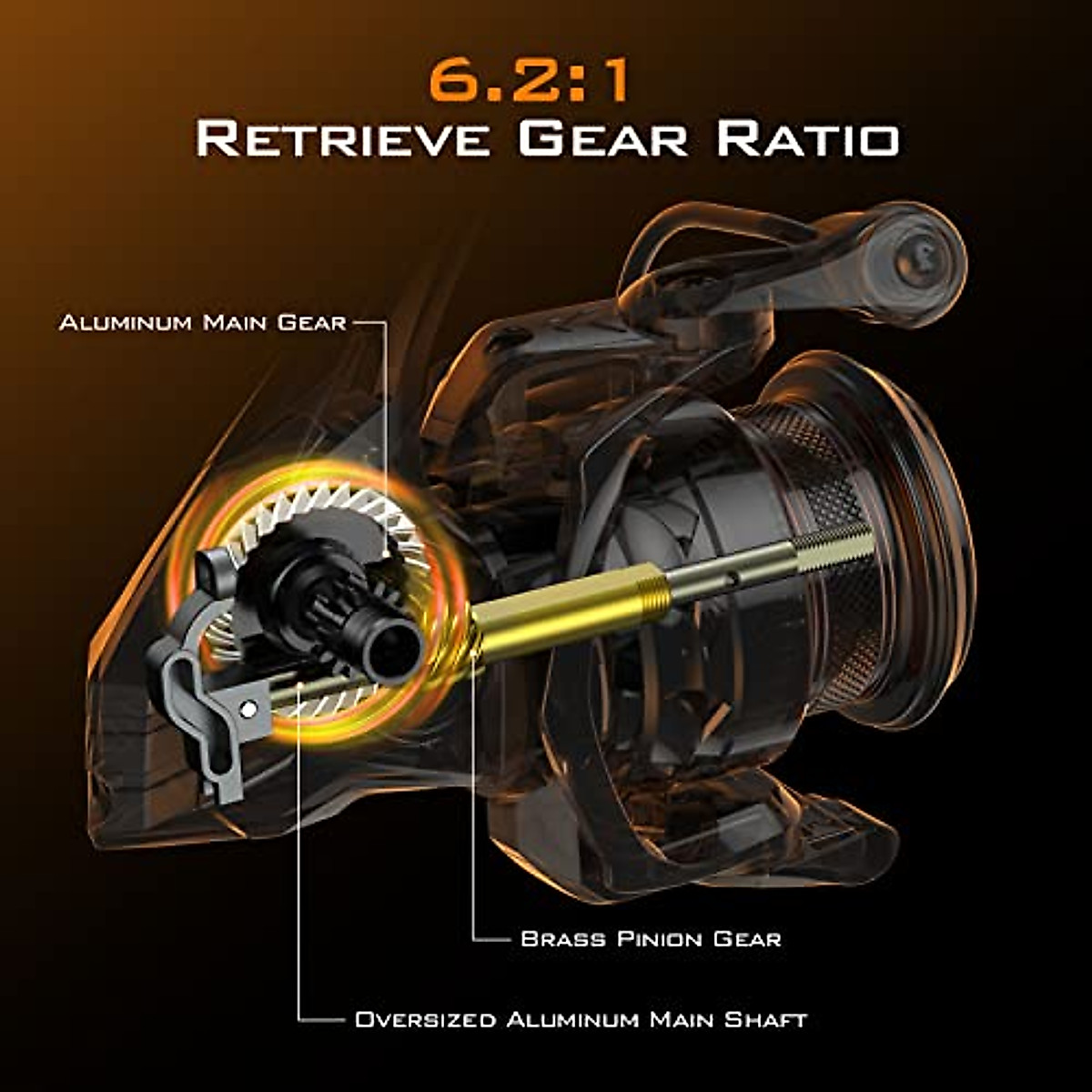 KastKing Kestrel Spinning and Ice Fishing Reel 1000 SFS Carbon Body, Lightweight and Weighs 4.6 Oz, Full Carbon Fiber Frame, 10+1 Stainless-Steel Double Shielded Ball Bearings, 6.2:1 Gear Ratio