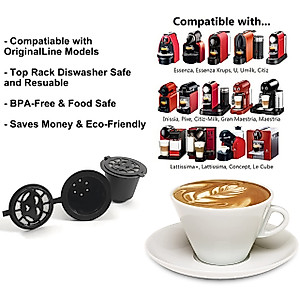 Nespresso Capsules Refillable - Reusable Coffee Pods For Nespresso Cups - OriginalLine Compatible - Pack of 6