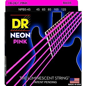 DR Strings HI-DEF NEON Bass Guitar Strings (NPB5-45)