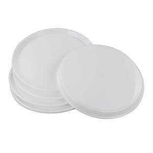 Jekiyo Plastic Round Trays for Serving, 13.5 Inches, 6 Packs