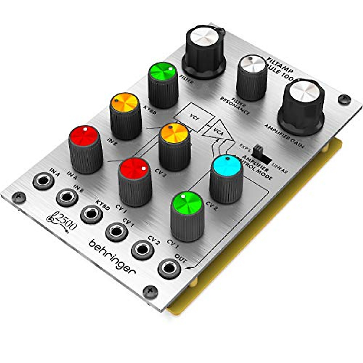 Behringer FILTAMP MODULE 1006 Legendary 2500 Series 24 dB Low-Pass VCF and VCA Module for Eurorack
