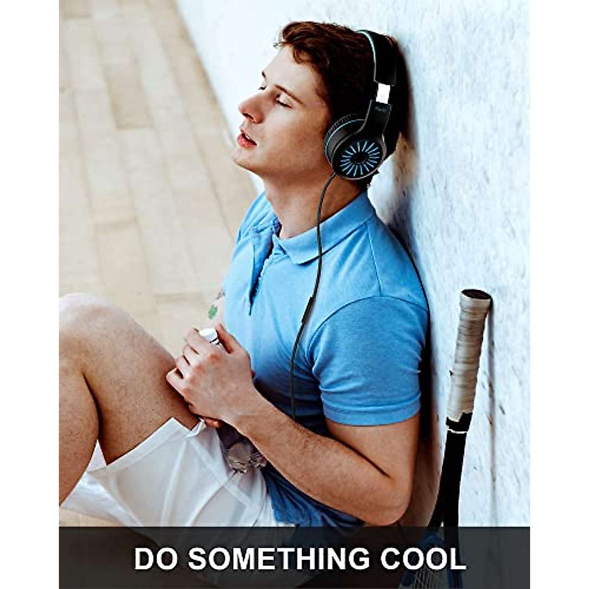 ELECDER i45 On-Ear Headphones with Microphone - Foldable Stereo Bass Headphones with No-Tangle 1.5M Cord, 3.5MM Jack, Portable Wired Headphones for School/Kids/Teens/Smartphones/Travel/Tablet - Black