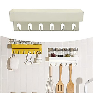 Bddalpke Bathroom Storage Shelf No Punching Towel Brush Wall Mounted Shower Basket Shower Caddy Basket for Bathroom Storage & Organization (White)