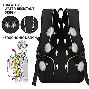 rickyh style School Backpack, Travel Bag for Men & Women, Lightweight College Back Pack with Laptop Compartment