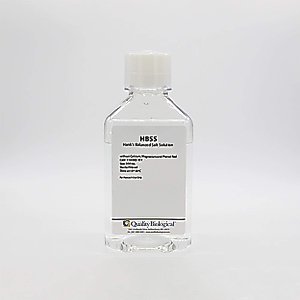 Quality Biological 114-062-101 Hanks' Balanced Salt Solution without Ca, Mg & Phenol Red, 500 ml