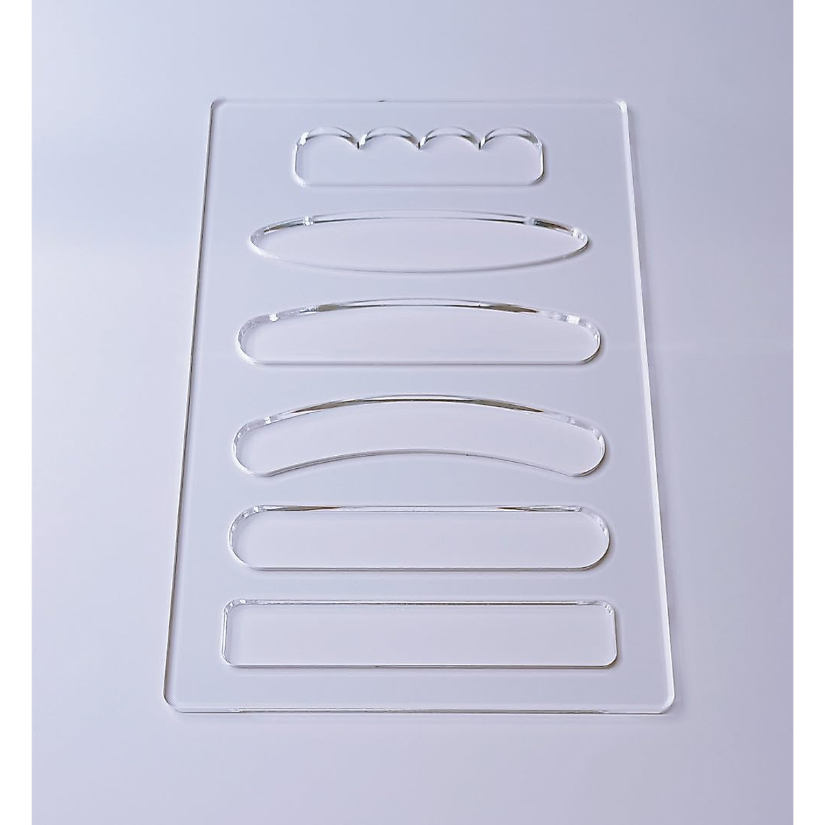 Charcuterie Board Handle Template,Acrylic Router Template,6 in 1 Grab Handle Router Template,Woodworking Router Template (11.75x7.75)