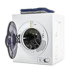 Equator 3.5 cu.ft. 110 V Front Load Compact Short Auto/Time Dryer in White
