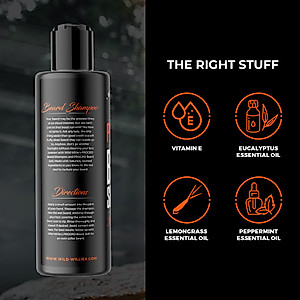 Wild Willies ProGro Beard Growth Shampoo & Conditioner Set for Thicker & Fuller Beard