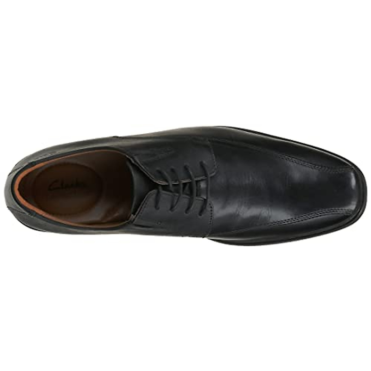 Clarks mens Tilden Walk Oxford, Black Leather, 10.5 US