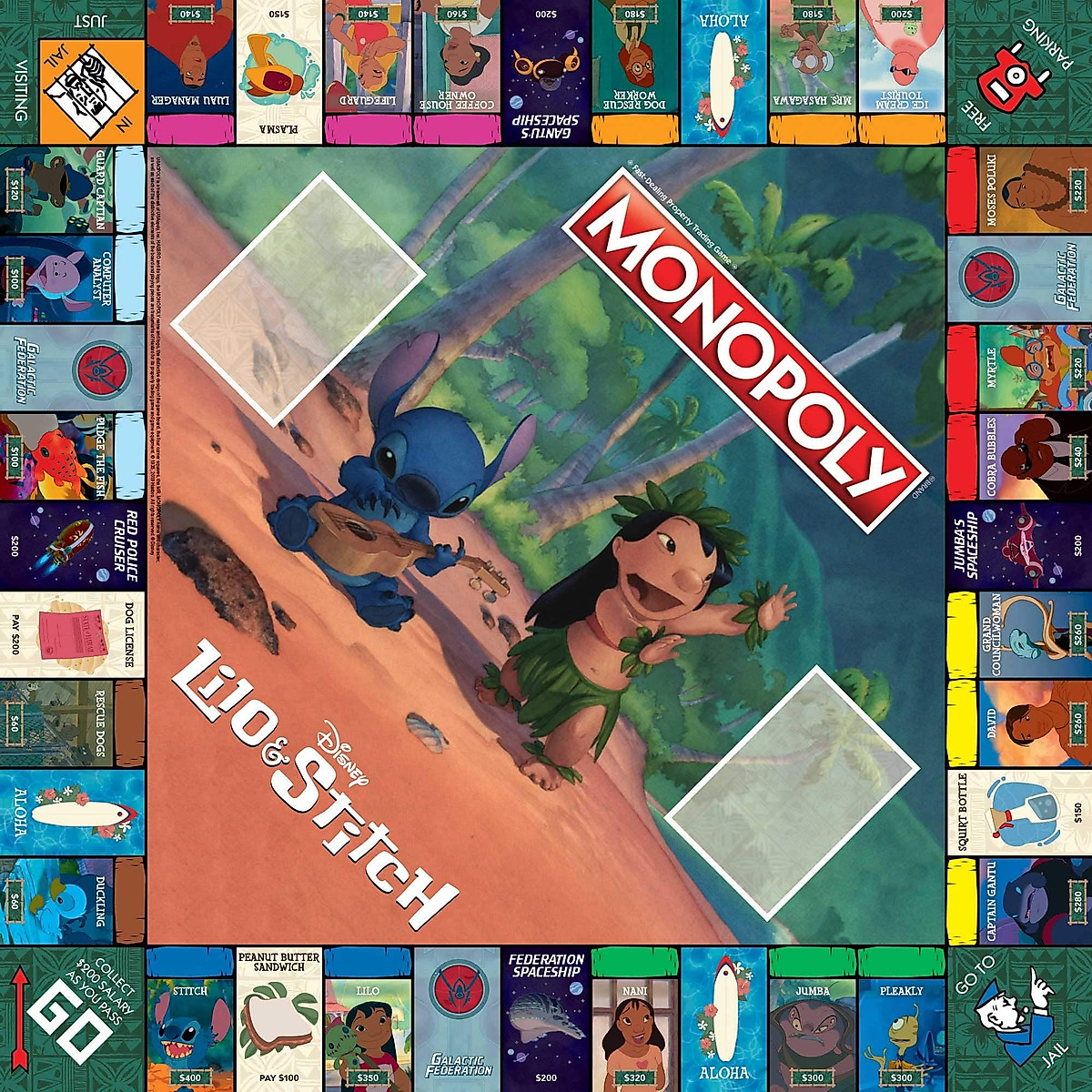 Monopoly: Disney Lilo & Stitch | Buy, Sell, Trade Characters from Disney’s Animated Film | Classic Monopoly Game | Officially-Licensed Lilo and Stitch Merchandise 2-6 Players