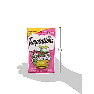 TEMPTATIONS Classic Treats for Cats Blissful Catnip Flavor 3 Ounces (Pack of 12)
