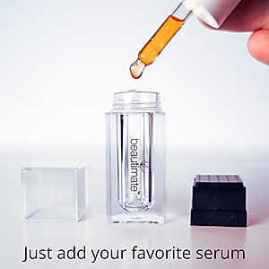 beautimate Microneedling Hydra Stamp - Derma Stamp and Serum Infusion Tool - Microneedle Skincare Tool for Home Use - For Face, Hair, and Beard - 0.25mm