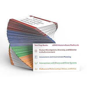LMSW Exam Prep 2025-2026 Study Cards: ASWB Masters Social Work Review with Practice Test Questions [Full Color Cards]
