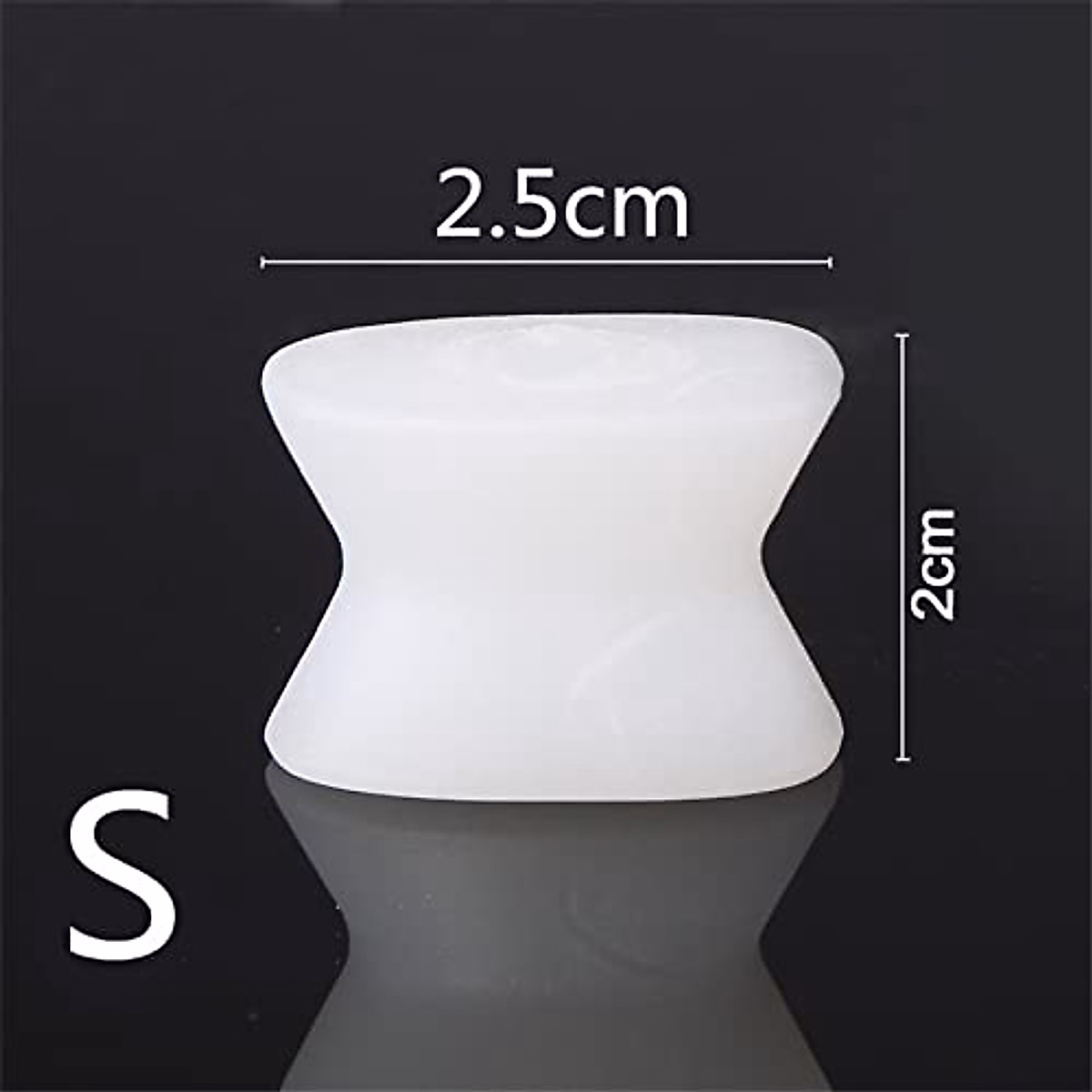 XUEQI 1 Pair Gel Toe Separators,Toe Spacers,Realign Crooked Toes, Hammer Toe, Calluses, Bunions, Hallux Valgus Relief, Corrector pad