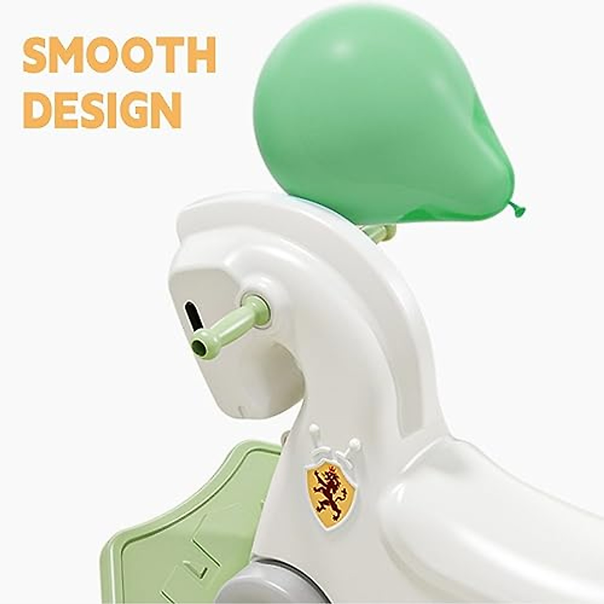 CHORBEYCH Knight Rocker Horse Balance Bike Ride Toy for Toddler 1-3 Years Kids Boys Girls Birthday Gifts Outdoor Farm Riding Animal Rocker Push(Green)