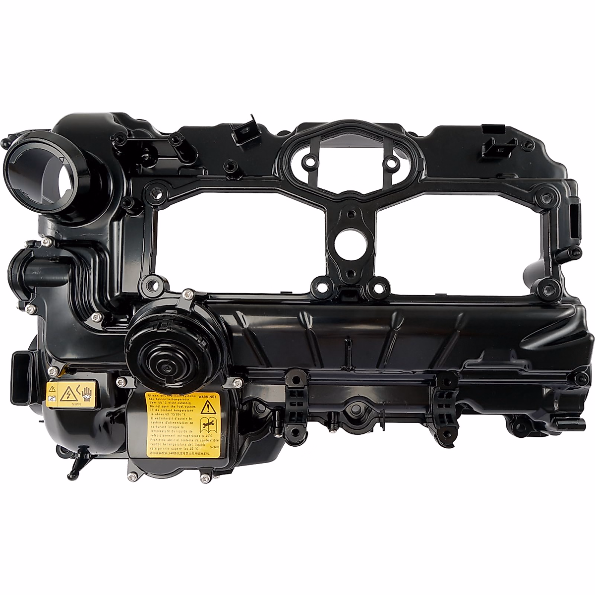 Upgrade Black Aluminum N20 Engine Valve Cover Kit with Gasket, Bolts & Oil Cap Compatible with 2012-2018 BMW 228i 320i 328i 328i GT xDrive 428i 528i X1 X3 X4 X5 Z4 2.0L Replaces 11127588412 264-517