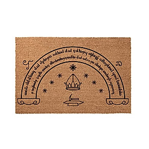 Speak Friend And Enter V3 - Lord of the Rings - Hobbit - Personalized Doormat - Wedding Gift - Housewarming Gift (24" x 16")