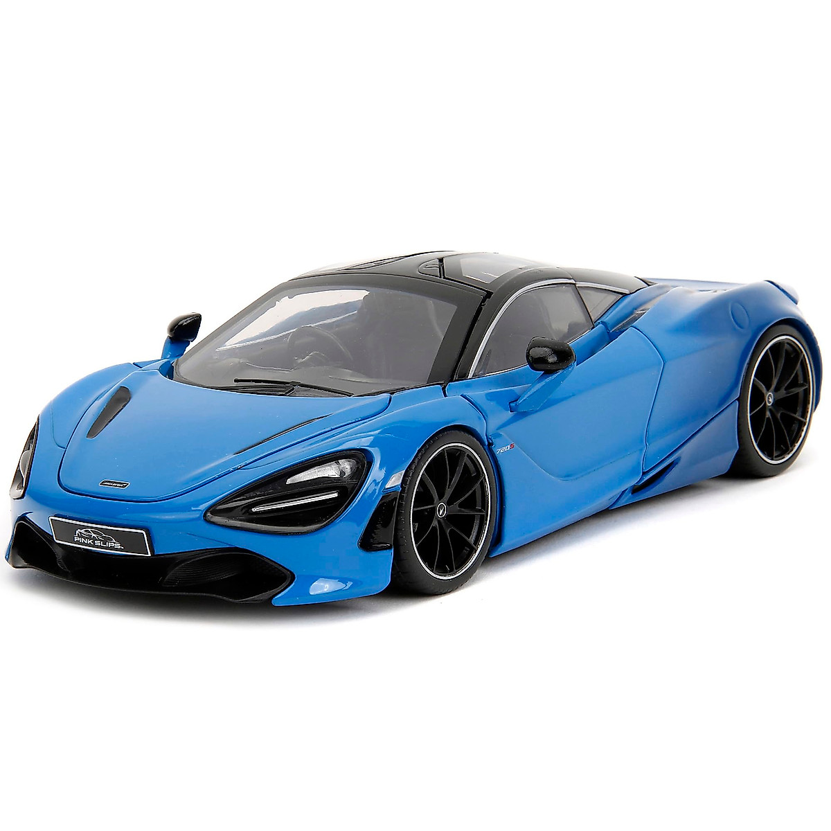 720S Blue and Dark Blue with Black Top Pink Slips Series 1/24 Diecast Model Car by Jada 34850