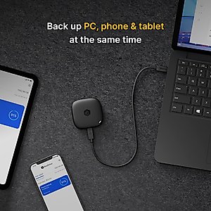 Synology BeeDrive 1TB │ Simultaneously Back up Windows Files & iOS/Android Photos │ Transfer Files from Smartphone to PC Over Wi-Fi