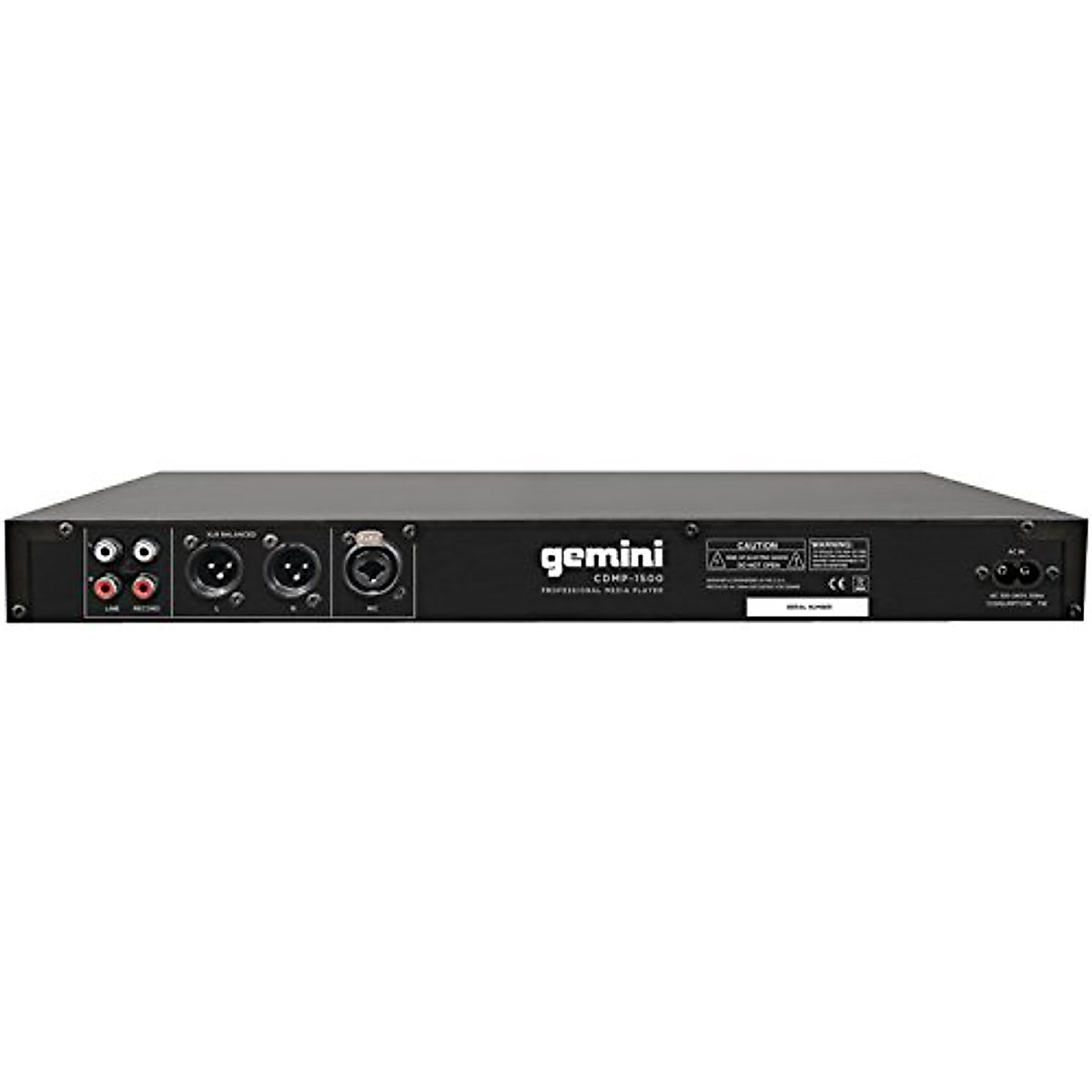 Gemini Sound CDMP-1500 19 Inch Professional/Home Anti Shock Audio Rackmount Single Disc Drive Mountable CD MP3 USB Media Music Player System Input with Remote
