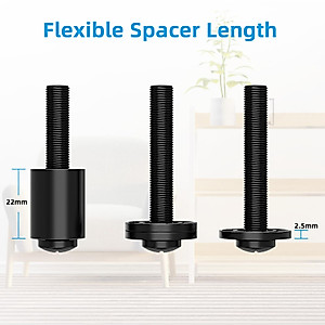 HOME VISION TV Mount Screws - Complete with M4, M5, M6, and M8 TV Mounting Hardware Kit Set, Washers, and Spacers Included Fit Most TVs up to 100 inch