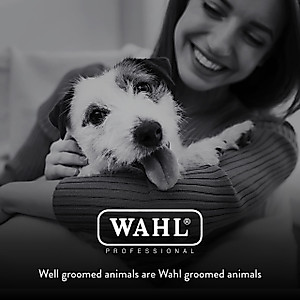 Wahl Professional Animal Chromado Lithium Pet, Dog, Cat & Horse Corded/Cordless Clipper Kit (#41871-0434) - Dog, Cat & Horse Grooming Supplies - Cord/Cordless - Pet Clippers - Black & Silver