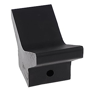 Kesoto 6 Inch Mounting Width Boat Trailer Non Marking Black Molded Rubber V Bow Stop
