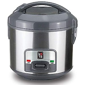Koto Brand (10 Cup) Electric Rice Cooker Food Steamer, Stainless