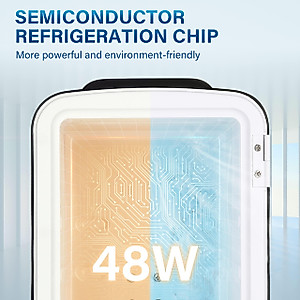 Simple Deluxe 4L/6 Can Mini, Portable Cooler & Warmer Freon-Free Small Refrigerator, Compact Fridge for Skincare, Beverage, Food, Cosmetics, Black