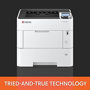 Kyocera ECOSYS PA5000x Monochrome Laser Printer, 52 ppm, 600 x 600 dpi and Up to Fine 1200 dpi, 600 Sheet Tray, 100 Sheet MPT, Duplex, 5 Line LCD w/Hard Key Panel, Gigabit Ethernet, USB, 512 MB