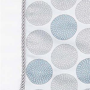 Avanti Linens - Bath Towel, Soft & Absorbent Cotton Towel (Dotted Circles Collection, White)