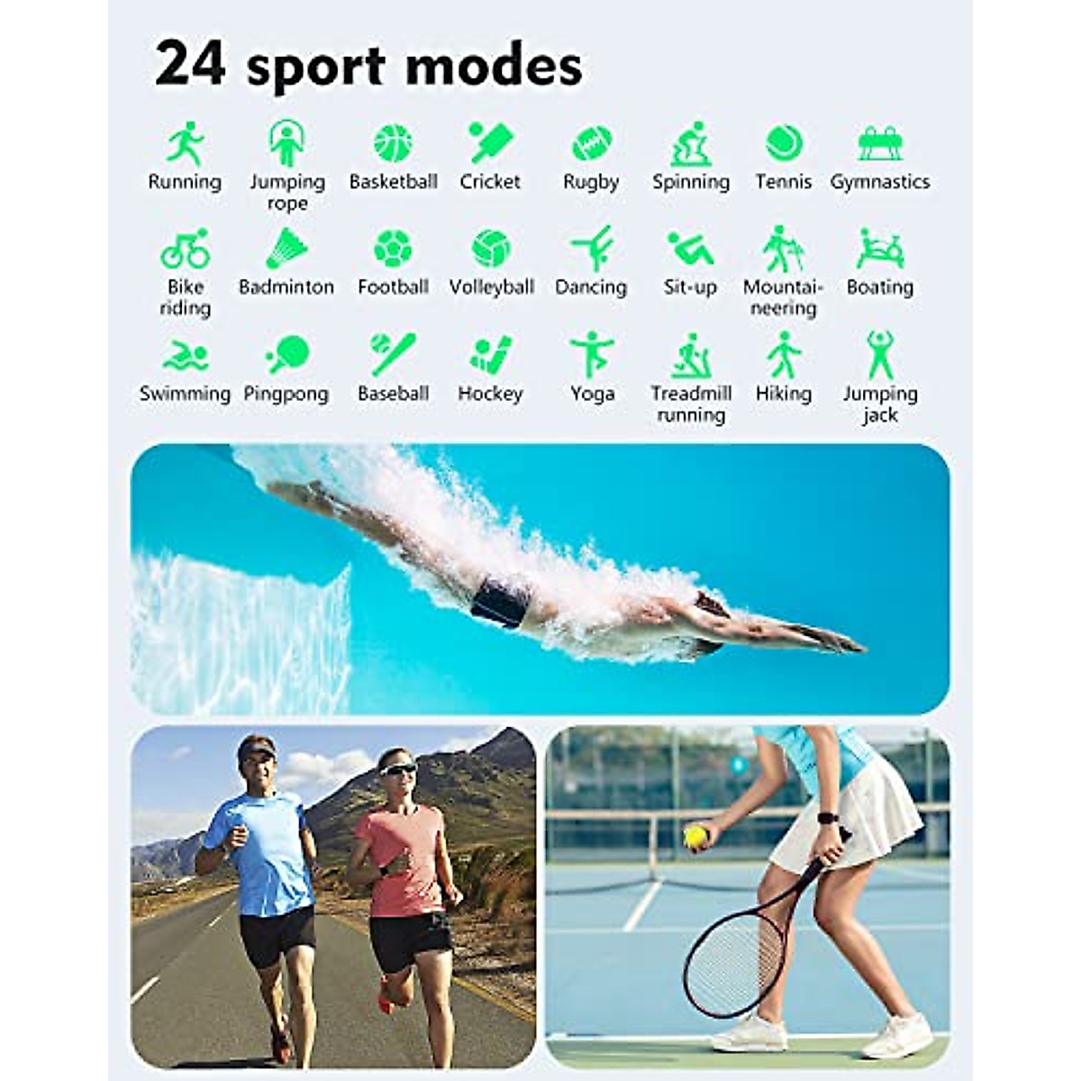 Cloudpoem Smart Watches for Women Men IP68 Waterproof, Smartwatch Compatible with iPhone Android Phones, Reloj para Mujer Hombre Fitness Tracker with Heart Rate Monitor Call/Message Notice Purple