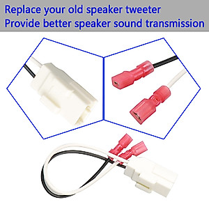 Car Speaker Adapter Wire Harness Front Rear Door 72-6514 Compatible for Jeep Dodge Chrysler Town & Country Dakota Ram Wrangler Speaker Wiring Harness Speaker Connector 4 Pack