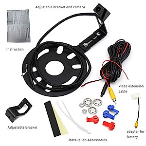 EWAY Classic 2.0 Backup Reverse Rear View Camera for Jeep Wrangler Compass Commander Liberty Patriot Grand Cherokee 2007-2018 Rubicon 2018-2020 Gladiator / with Spare Tire Adjustable Mount