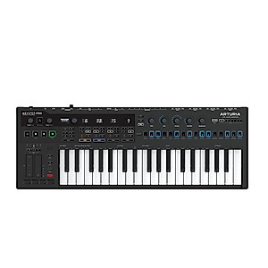 Arturia - Keystep Pro - All-in-One Performance MIDI Controller, Sequencer and Arpeggiator - 4 Polyphonic Sequencer Tracks, 24-Part Drum Sequencer, MIDI & CV Connectivity, 37-Note Slim Keybed