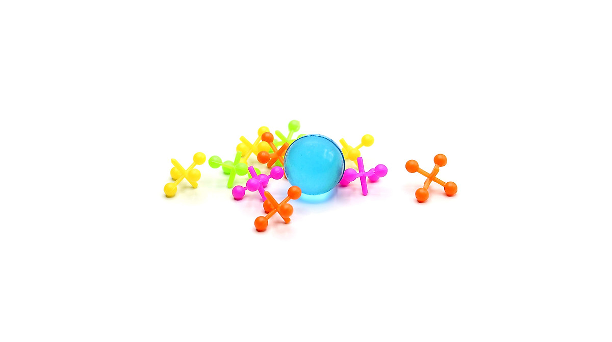 Kicko Neon Jacks Set - 16 Pack of Classic Fun