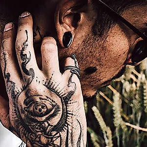 ZS Vintage Natural Brown Black Wood Organic Ear Tunnel Plugs Stretcher Gauges for Men and Women (Brown,1"(25mm))